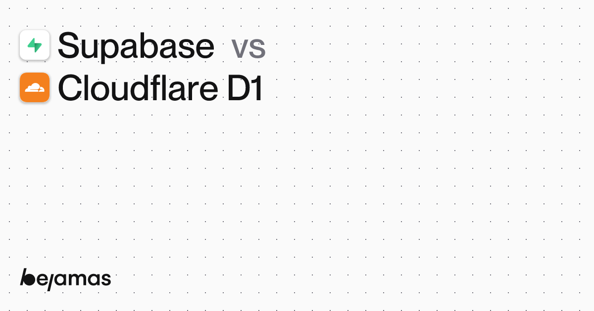 Cloudflare D1 vs Supabase
