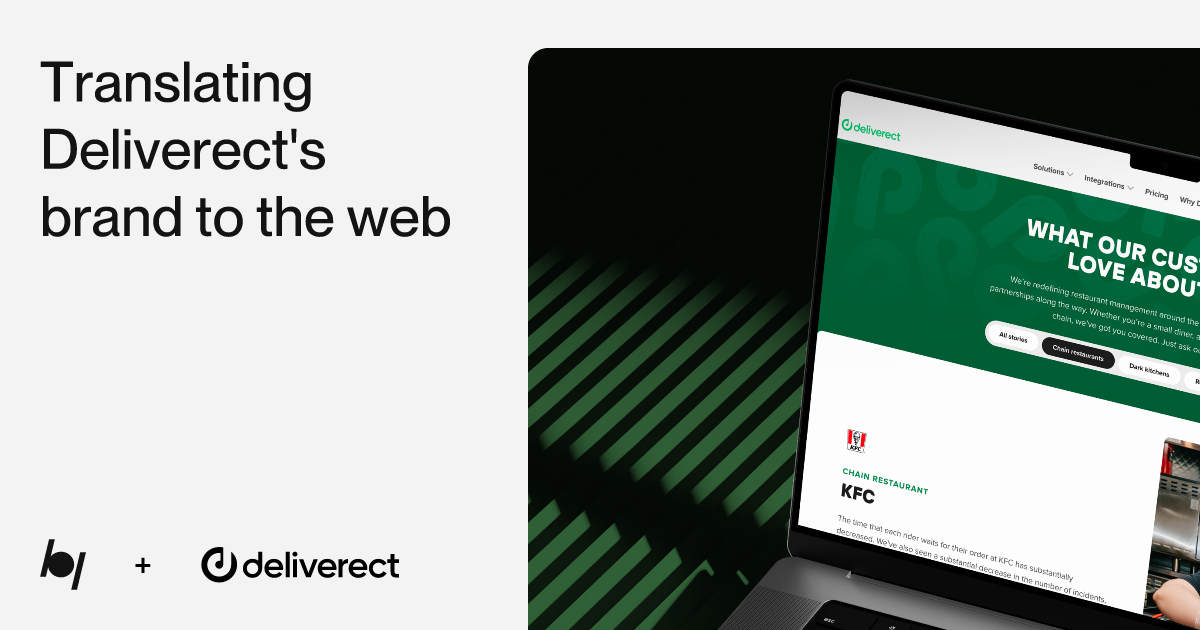 Translating Deliverect's brand to the web - Bejamas