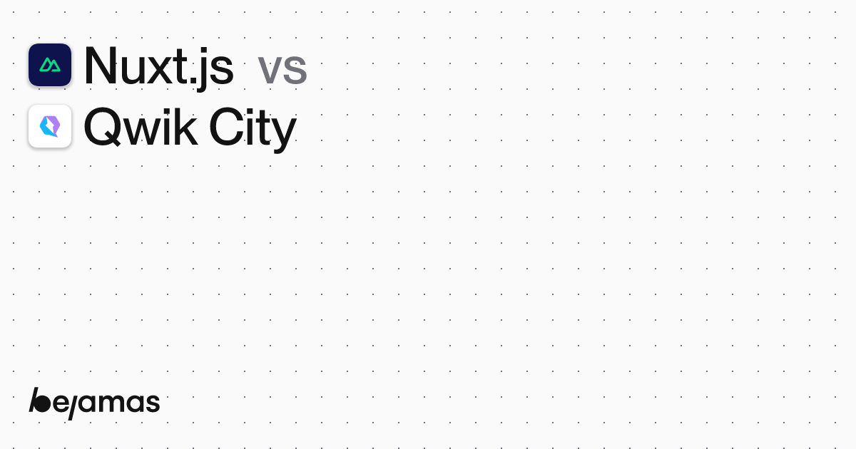 Nuxt.js vs Qwik City